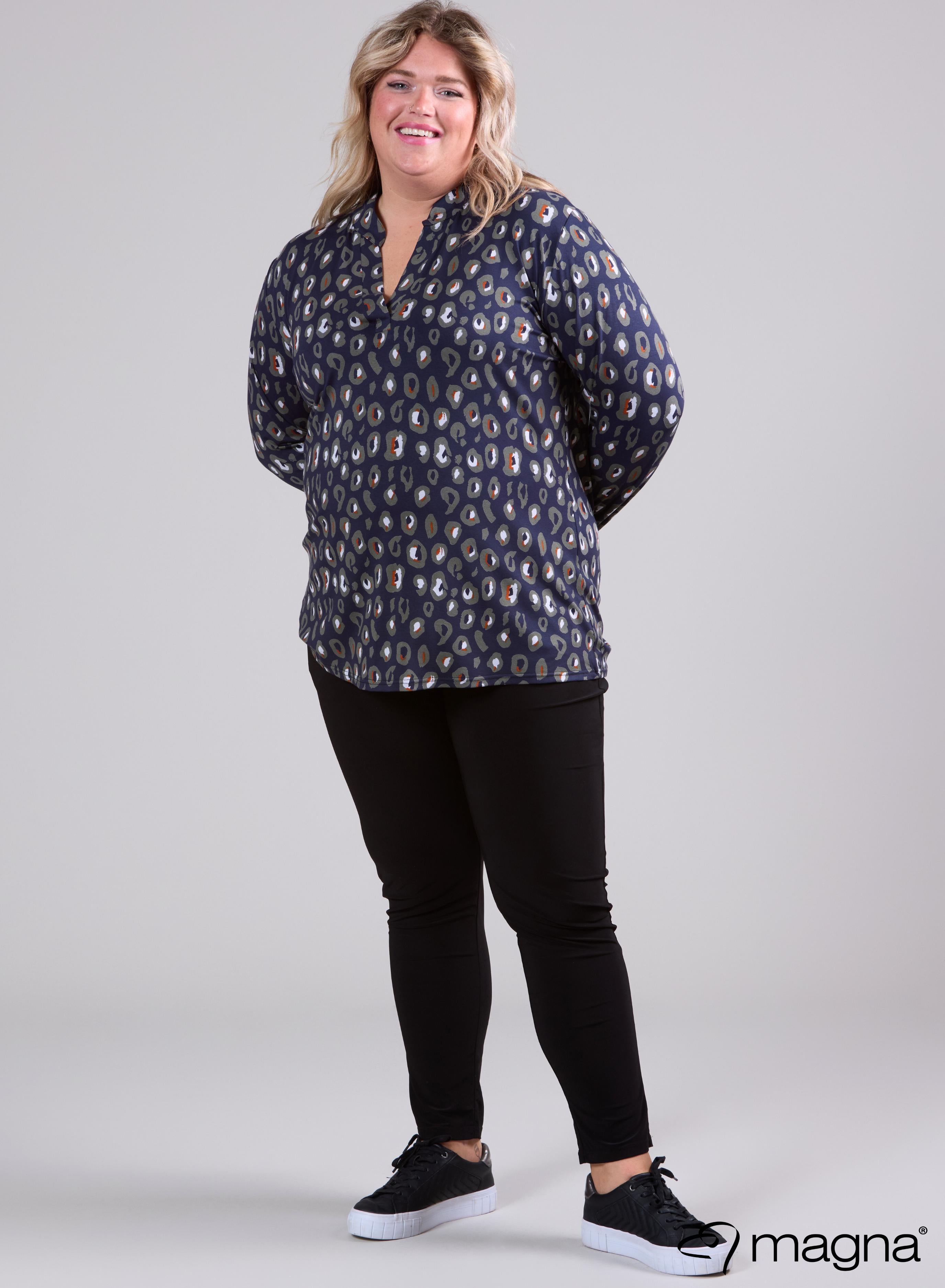 Magna Long Sleeve Top Green/Navy Leopard – MyStyleSquad