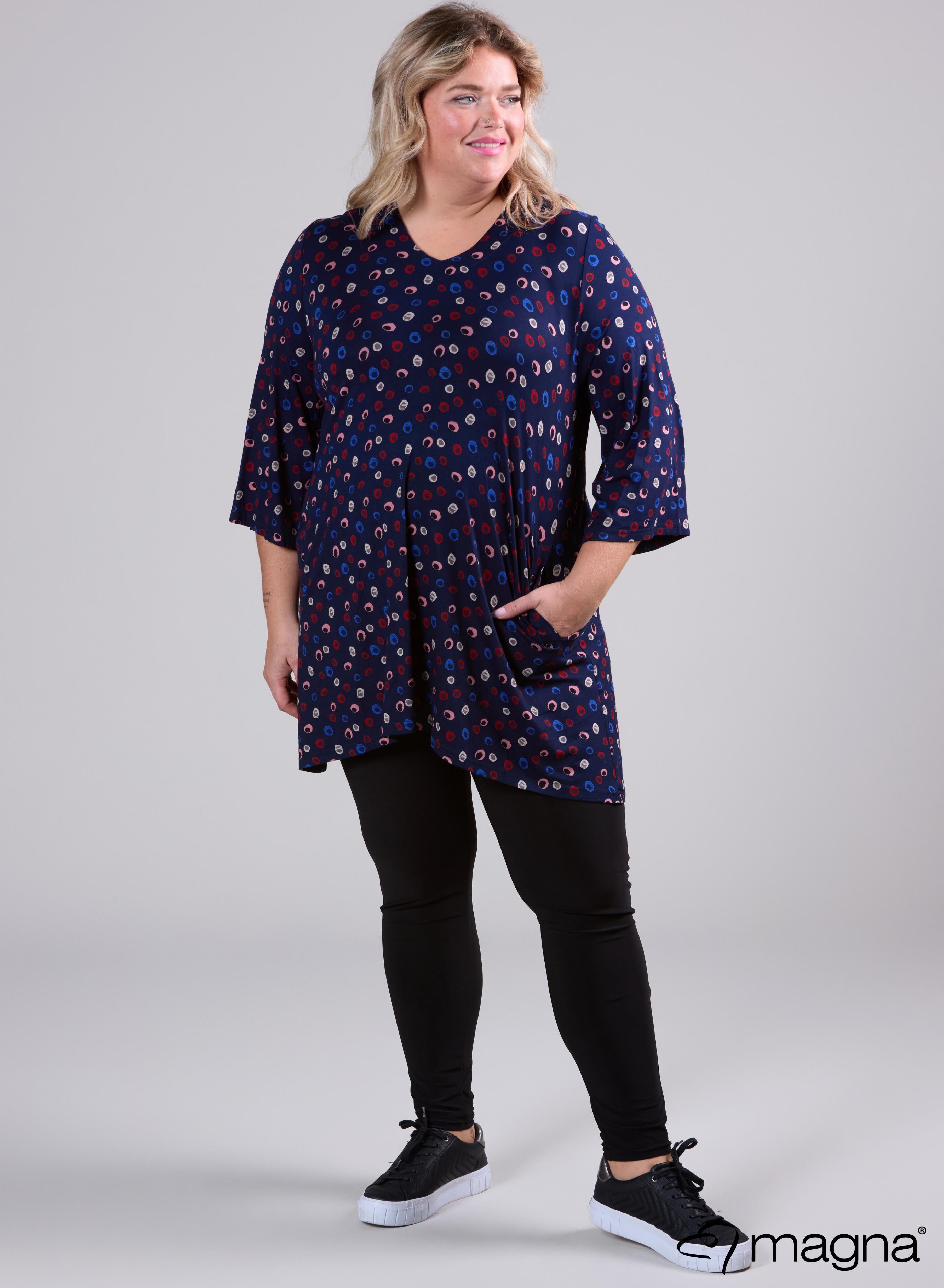 Magna Loose Pocket Tunic Circle Navy – MyStyleSquad