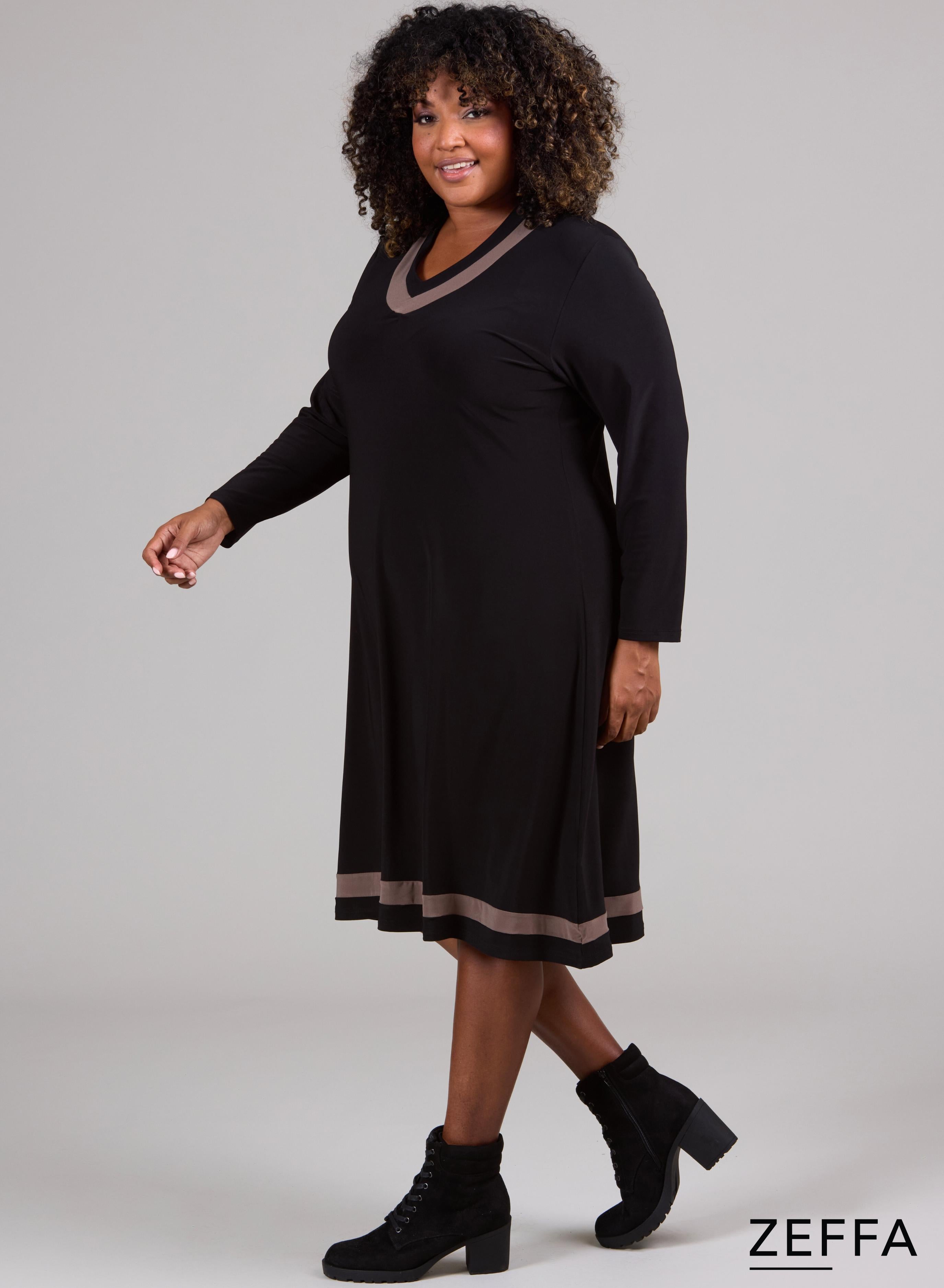 Zeffa V-Elements Dress Taupe – MyStyleSquad